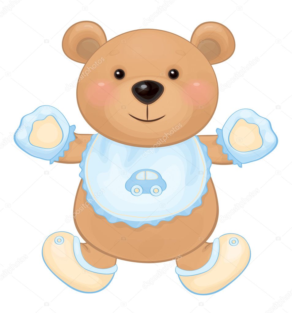 Lindo bebé oso chico Vector de stock por ©rvika 48946781