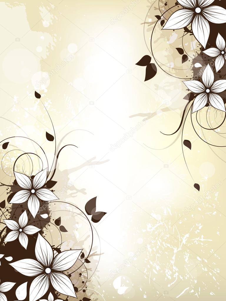 Floral Swirl Background