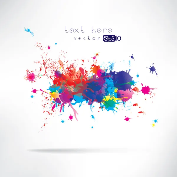 Color Ink Splash. Vector Grunge Background Stock Vector Image by ...