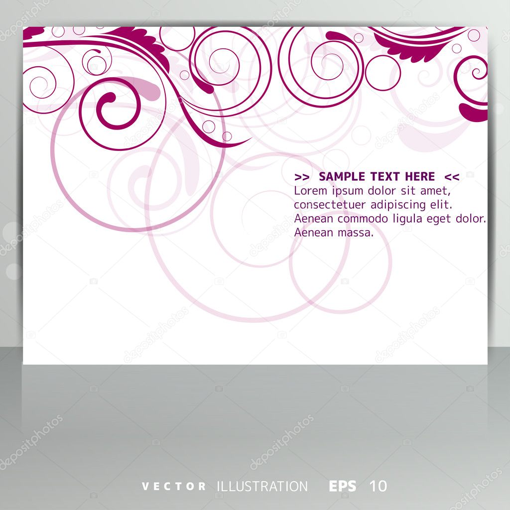 Card with floral background Stock Vector Image by ©floral_set #30218899