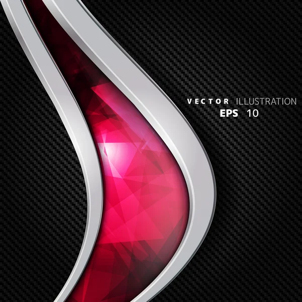 Abstract background with carbon texture and geometric elements Stock ...