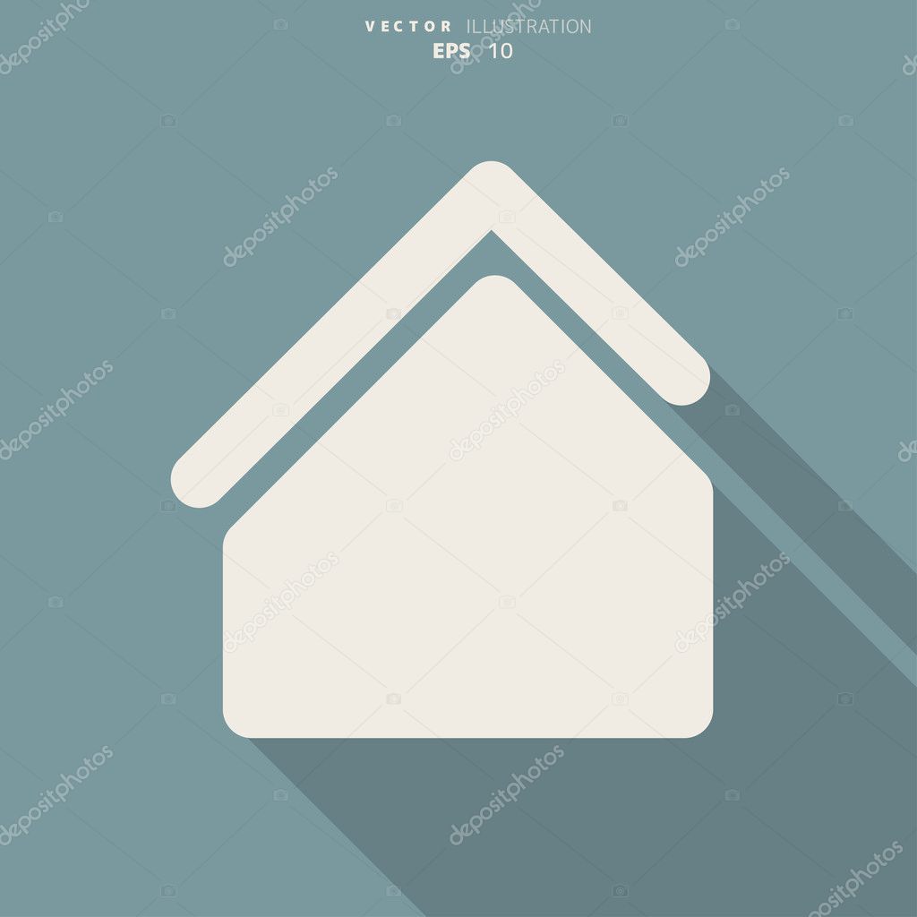 Home icon,flat design Stock Vector by ©floral_set 33477843