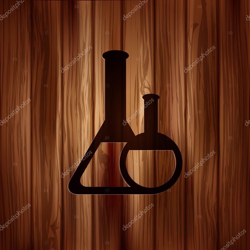 Medical flack icon. Wooden background Stock Vector by ©floral_set 45025827