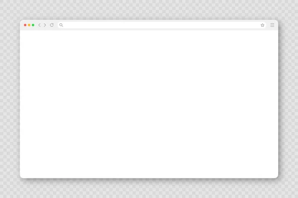 Blank Web Browser Window Toolbar Search Field Modern Website Internet ...