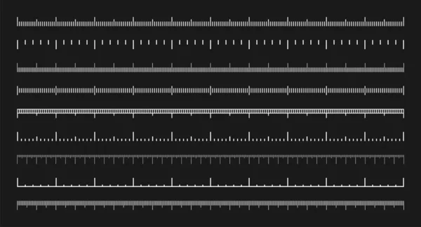 Various Measurement Scales Divisions Realistic Scale Measuring Length ...