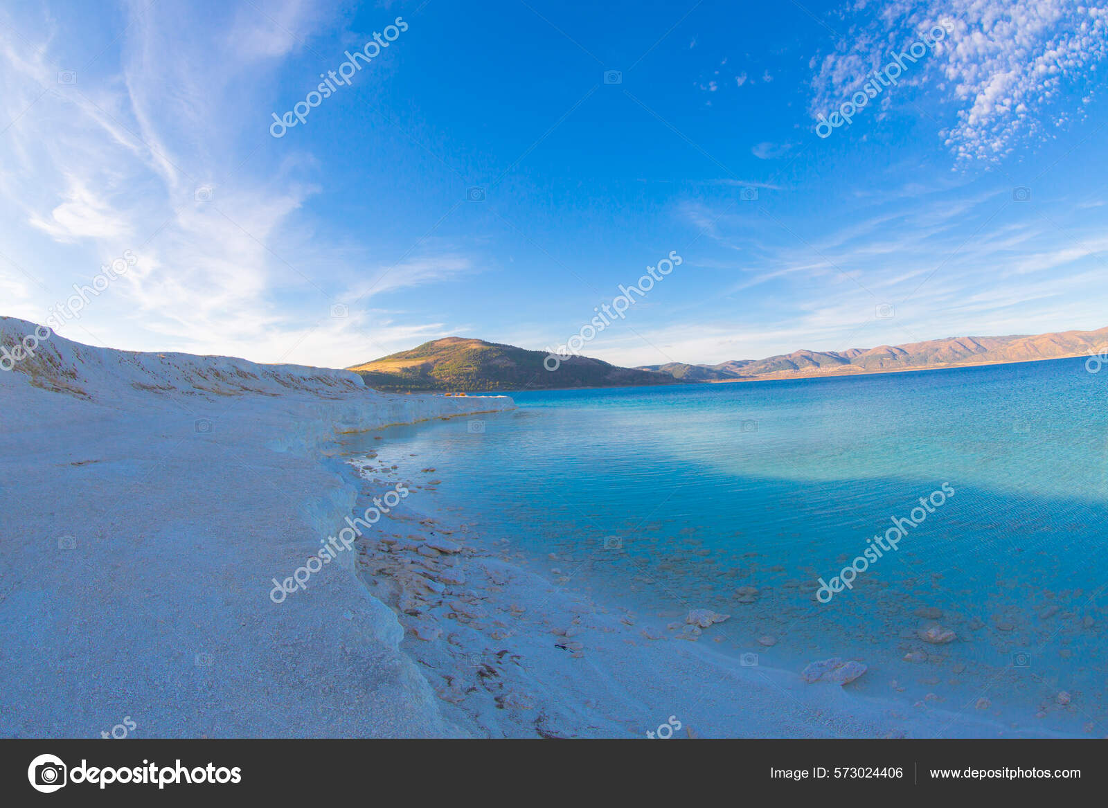 Salda Lake Turquoise Crater Lake Jezero Crater Mars Salda Lake — Stock ...