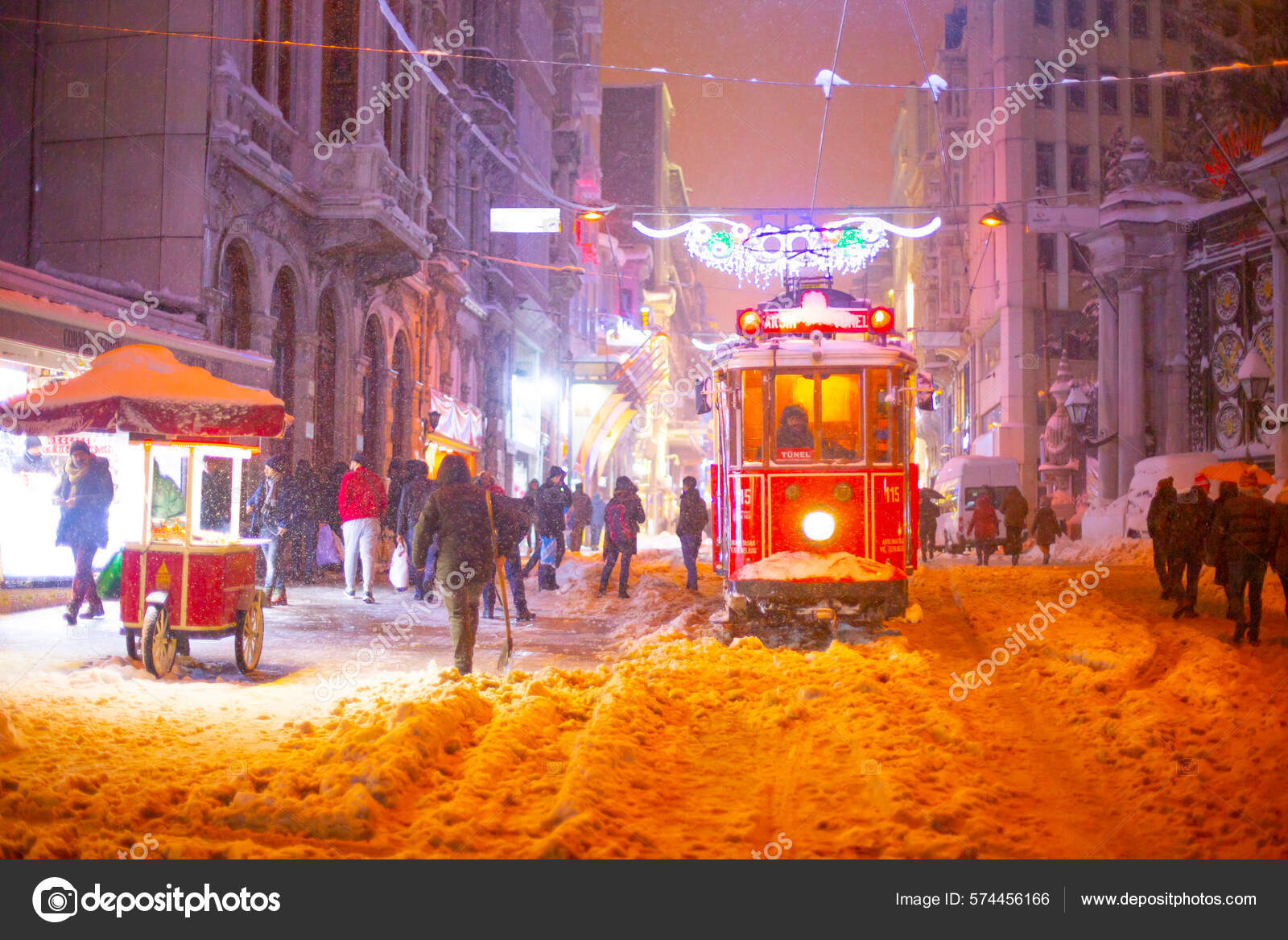 Galata Tower Taksim Square Winter Views — Stock Editorial Photo © Muhur ...