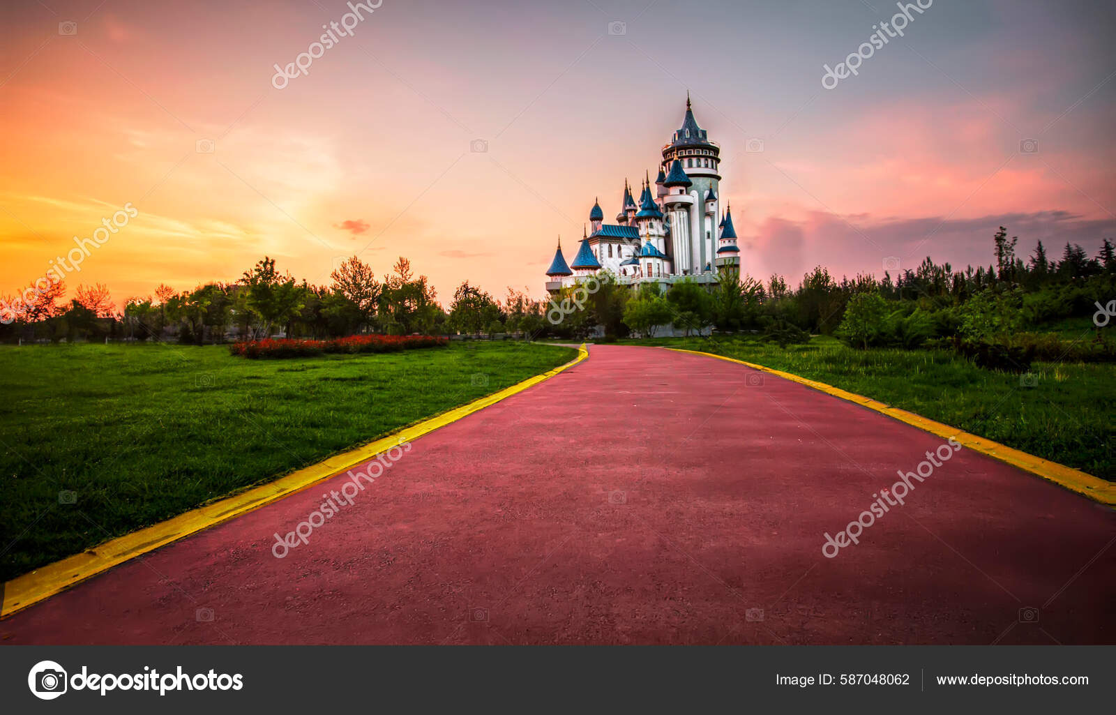 Fairytale Castle Sazova Park Science Art Culture Park Eskisehir Turkey ...