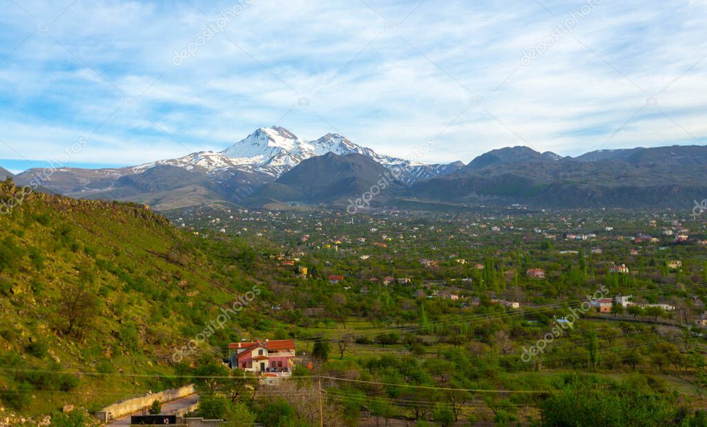 Erciyes Mount with height of 3,864 metres is the highest mountain in ...
