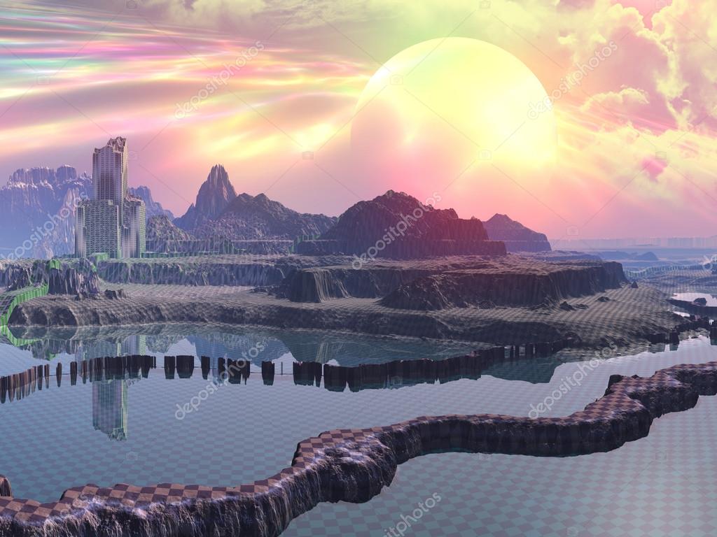 New Alien World Under Construction — Stock Photo © Angela_Harburn #18727441