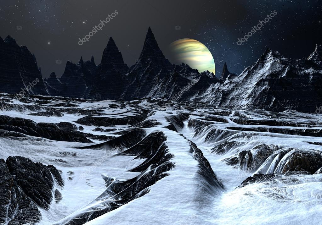 Road Across an Alien Landscape — Stock Photo © Angela_Harburn #20085785