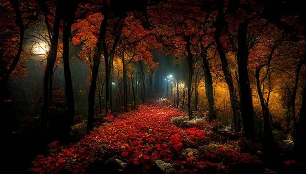 Red moon forest Stock Photos, Royalty Free Red moon forest Images ...