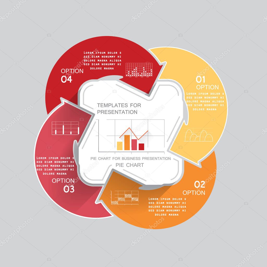 Template Cycle Diagram Pie Chart Steps Processes ©mechik 592838368'e ...