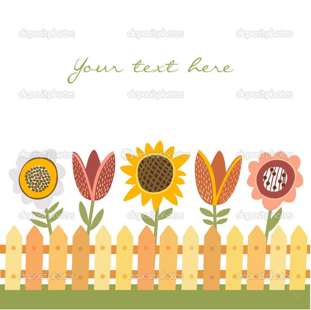 Country background with flowers Stock Vector Image by ©julia_kuz #18376515