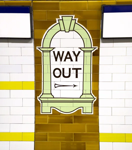 Way Out sign in London tube Stock Photo by ©belphnaque 11900625