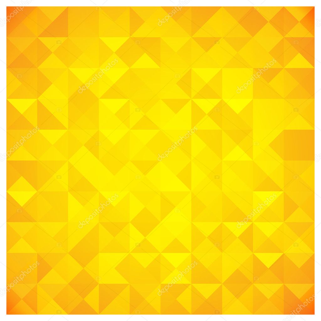 triángulo y cuadrado amarillo patrón abstracto — Vector stock ...
