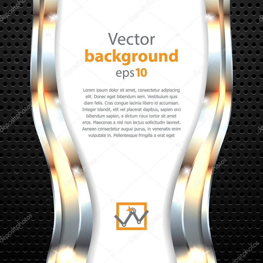 Elegant 3d metallic background, vector. Stock Vector by ©asakosakura ...