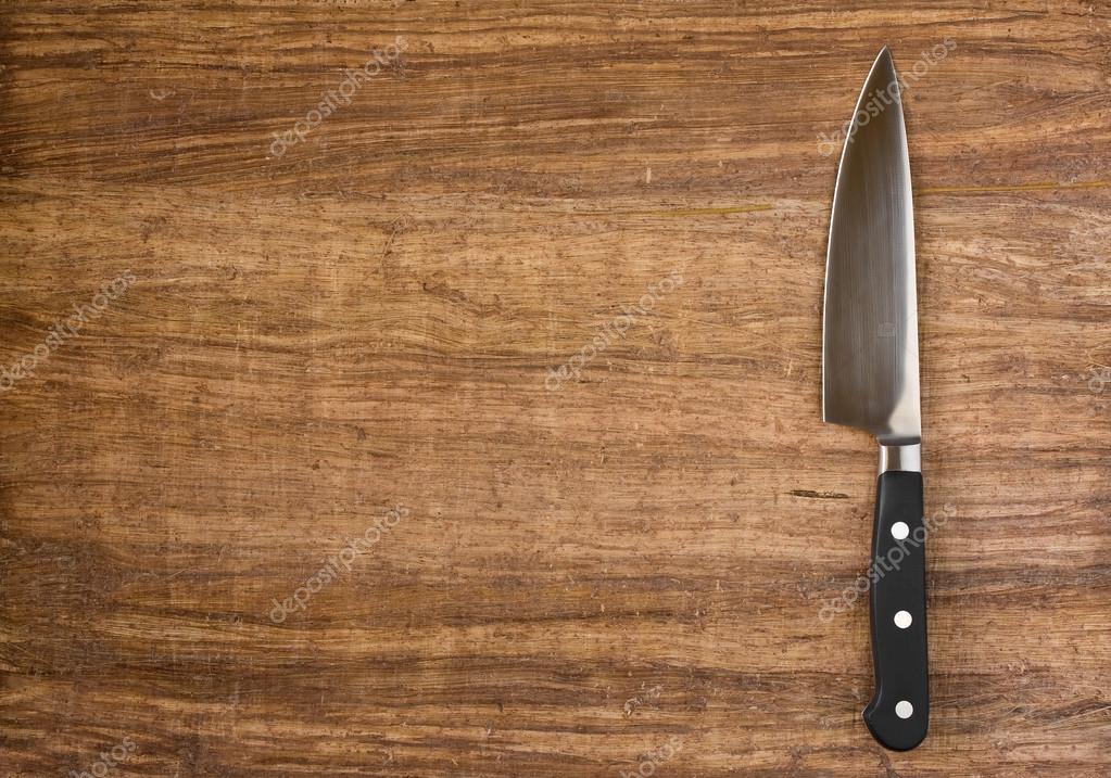 Knife on kitchen table Stock Photo by ©shawn_hempel 18729919
