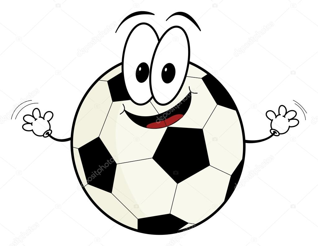 Happy cartoon soccer ball character Stock Illustration by ©shawn_hempel ...