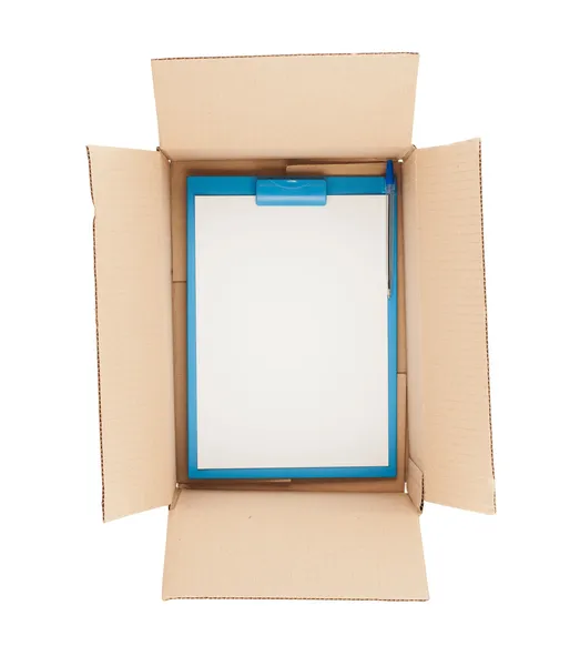Top down view of open empty cardboard box Stock Photo by ©Raysay 22501665