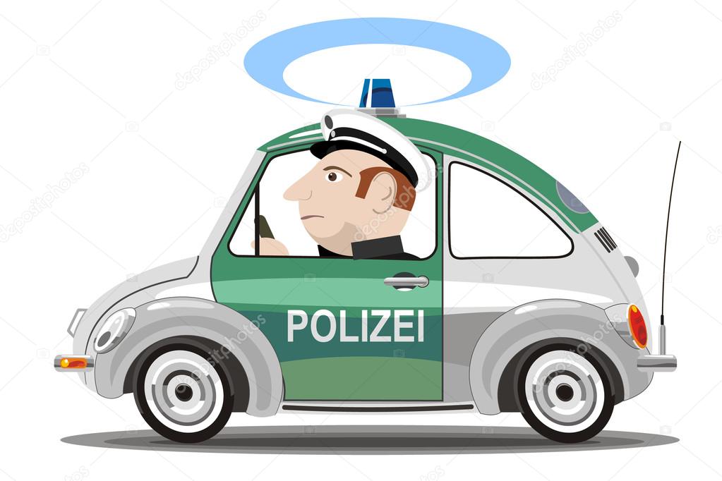 Coche policía de Alemania Vector de stock #23404652 de ©eugenego