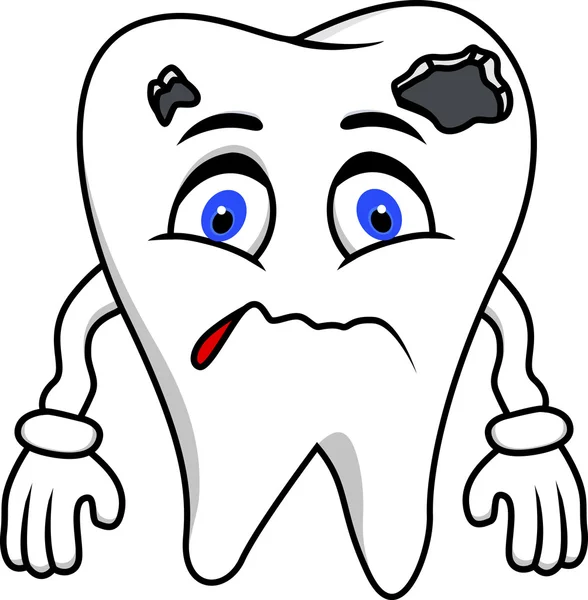 Sad Tooth — Stock Vector © Tigatelu 18809411
