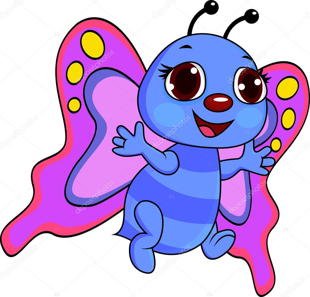 Caricatura de mariposa vector, gráfico vectorial © tigatelu imagen ...