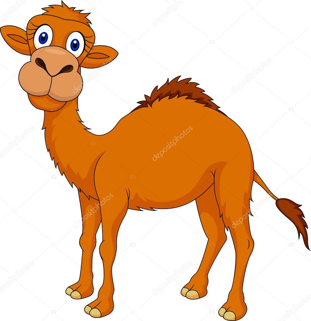 Cute camel cartoon standing Stock Vector by ©tigatelu 23055570