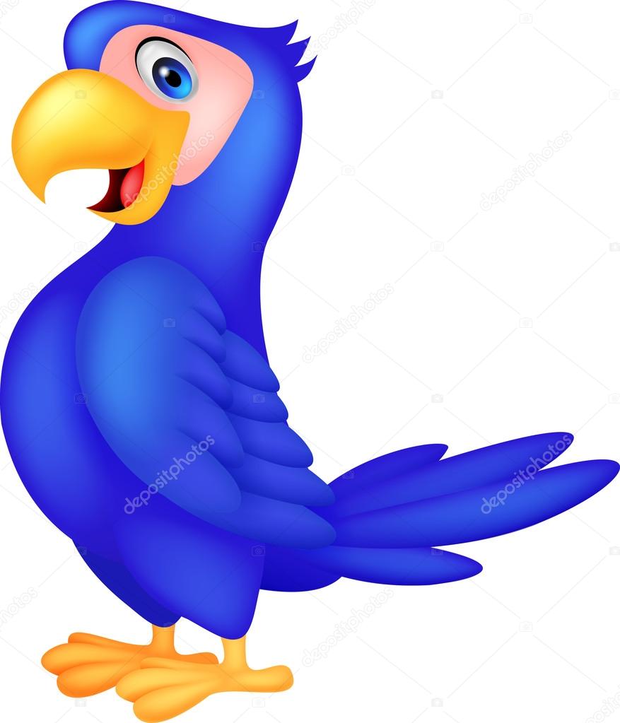 Seis Vectores De Dibujos Animados Azul