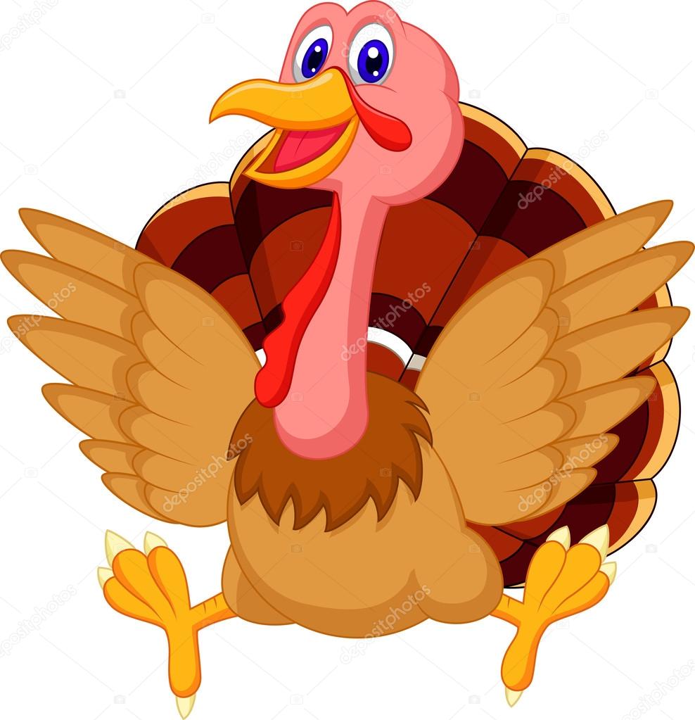 Cute turkey cartoon Stock Vector Image by ©tigatelu #28071975