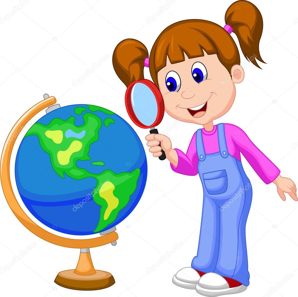 Girl with globe Stock Vector Image by ©tigatelu #33166683 Girl with globe Stock Vector Image by ©tigatelu #33166683