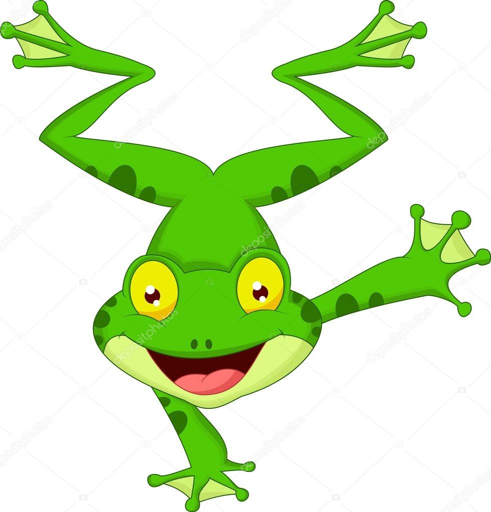 Funny frog cartoon Stock Vector Image by ©tigatelu #33886685