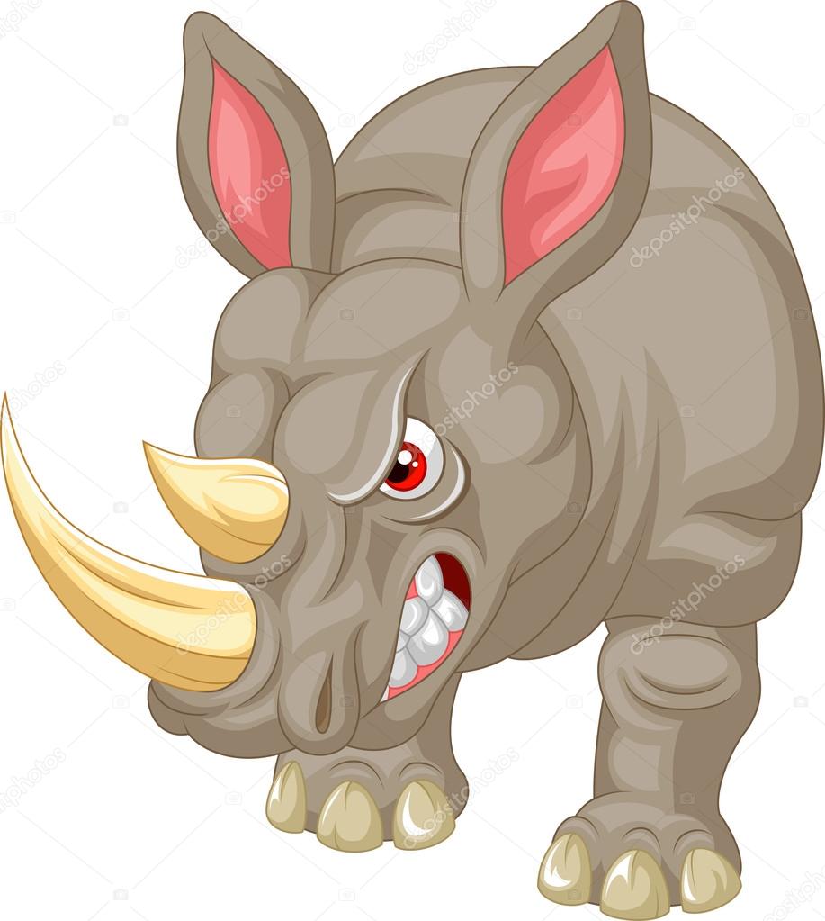 Angry Rhino Cartoon Images