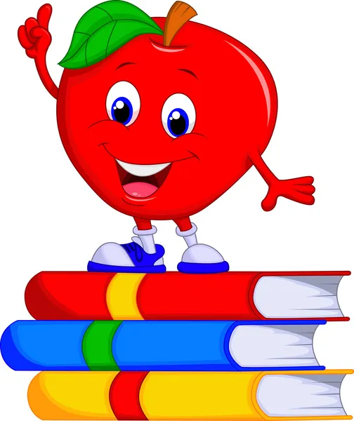 Cartoon Teacher Apple