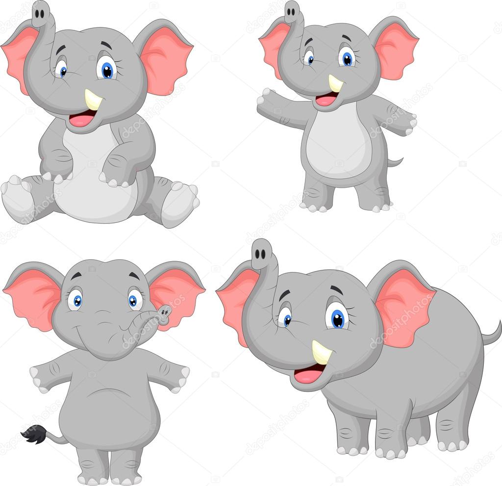 Dibujos animados elefante Vector de stock por ©tigatelu 42242119