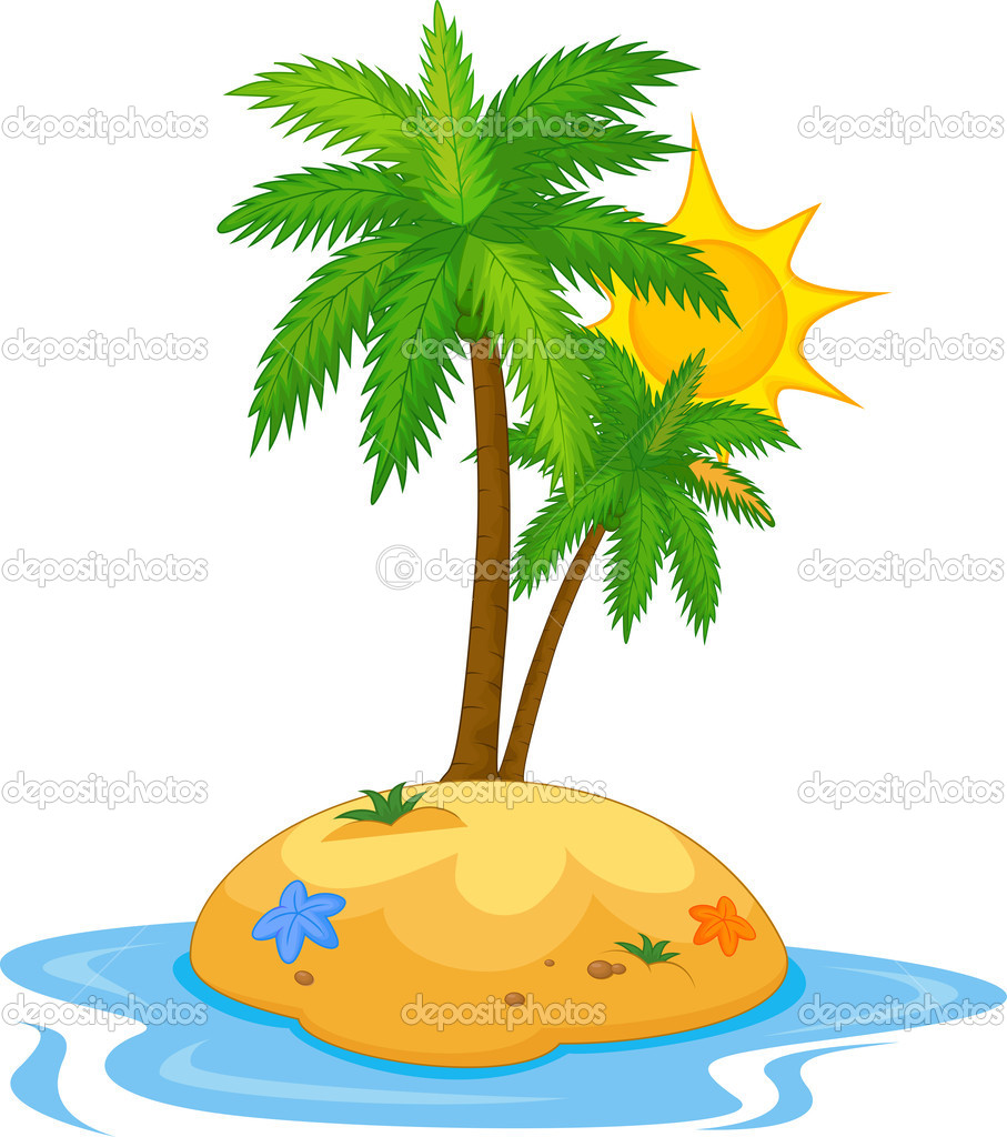 Isla tropical Vector de stock #44719333 de ©tigatelu