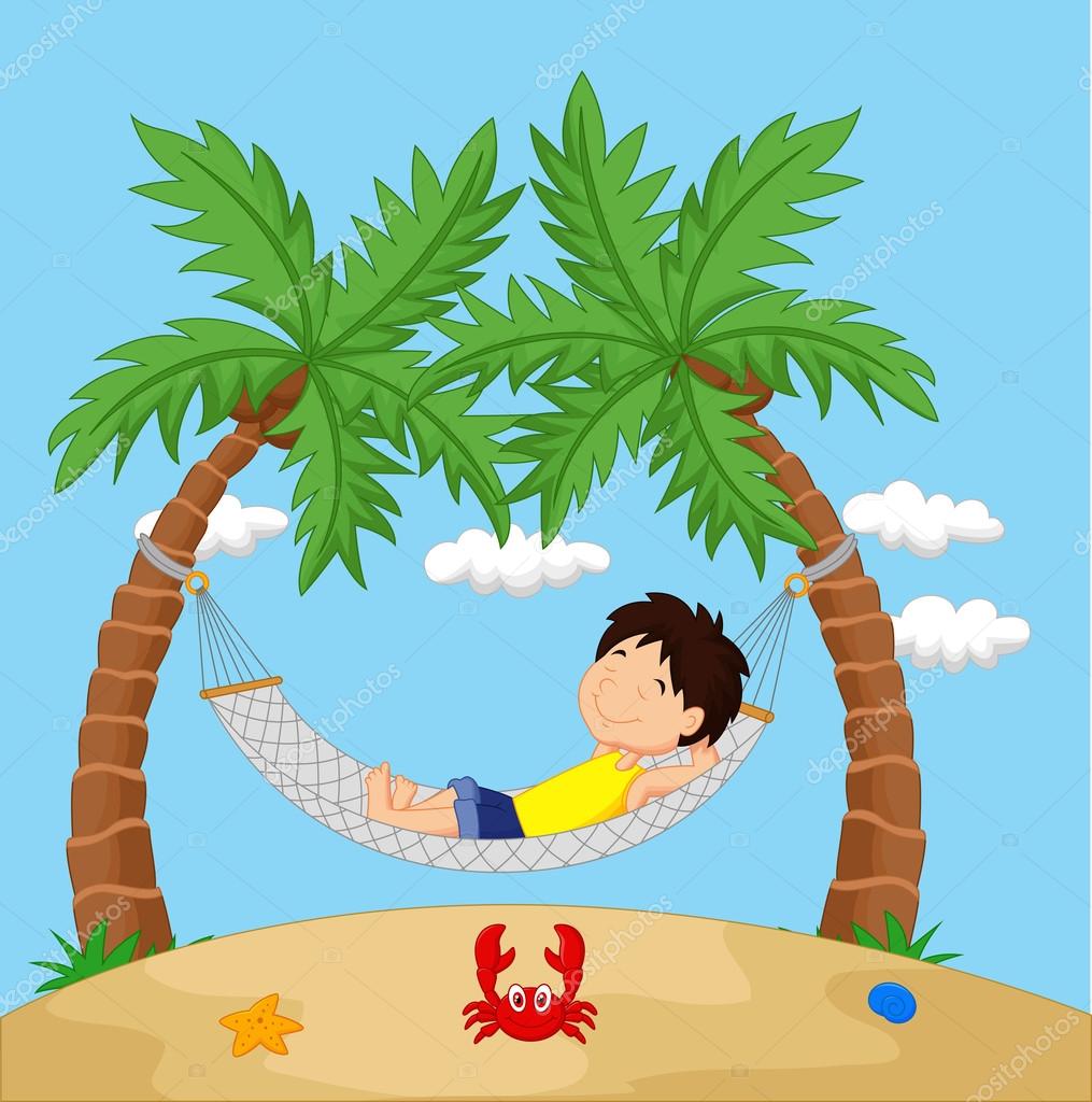 Niño en hamaca vector, gráfico vectorial © tigatelu imagen #49605169