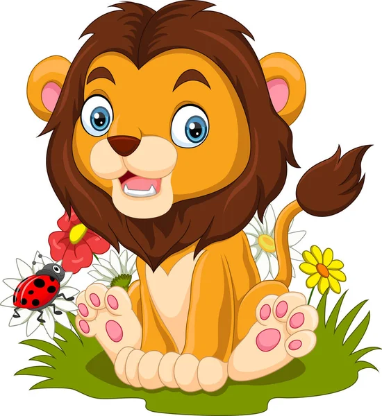 Cartoon Baby Girl Lion
