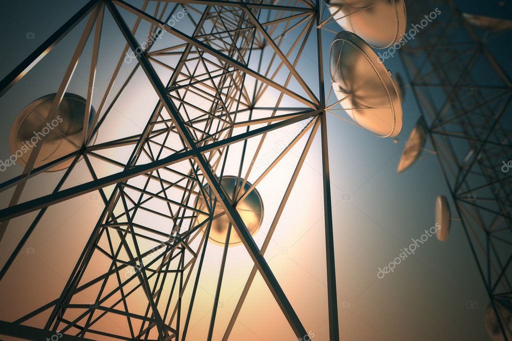 Communication towers. — Stock Photo © 3dmentat #25360181