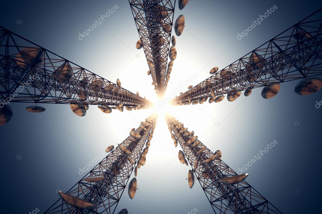 Communication towers. Stock Photo by ©3dmentat 25360821