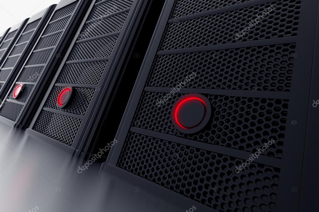 Computers row. — Stock Photo © 3dmentat #26268757