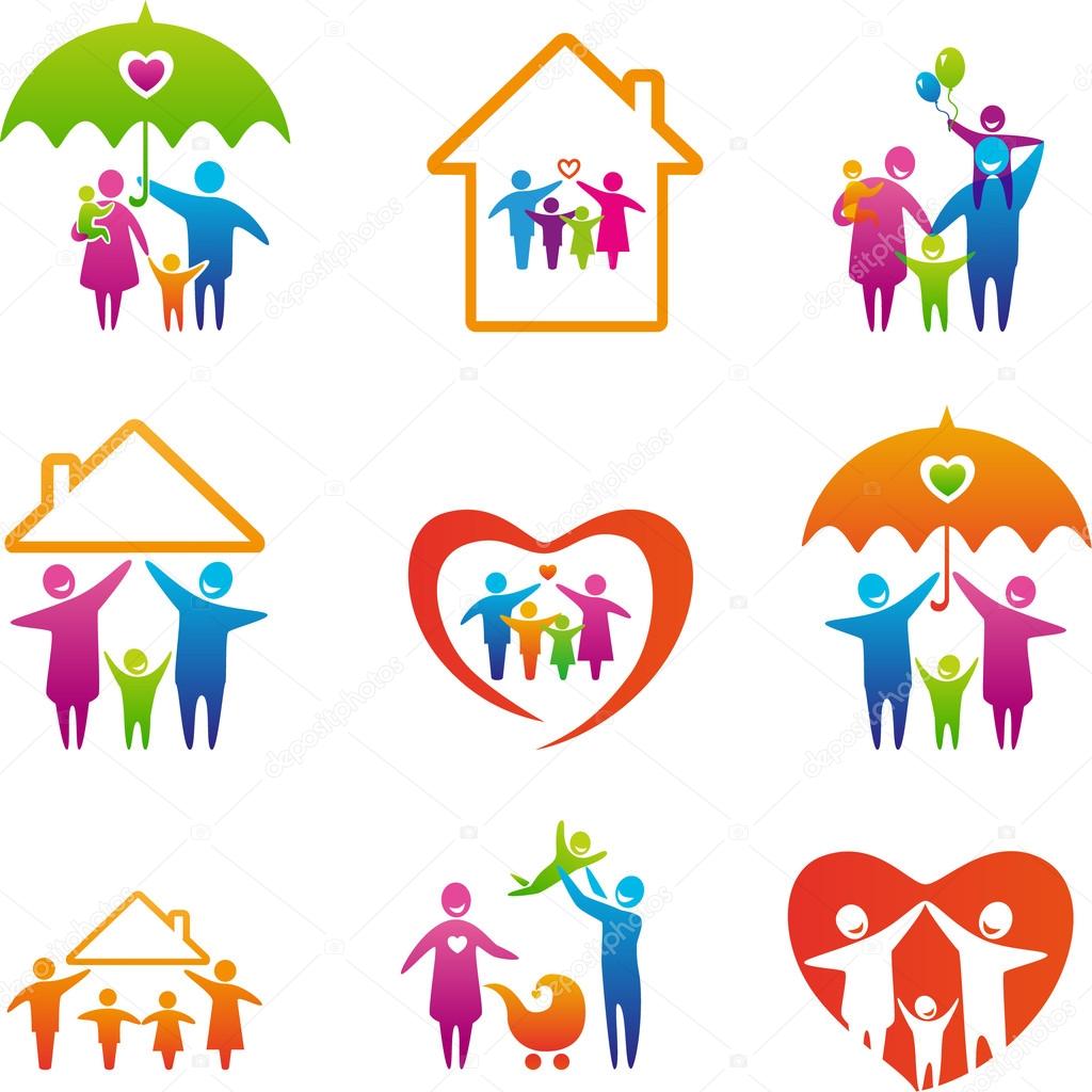 Conjunto familiar Vector de stock #22235781 de ©PushnovaL