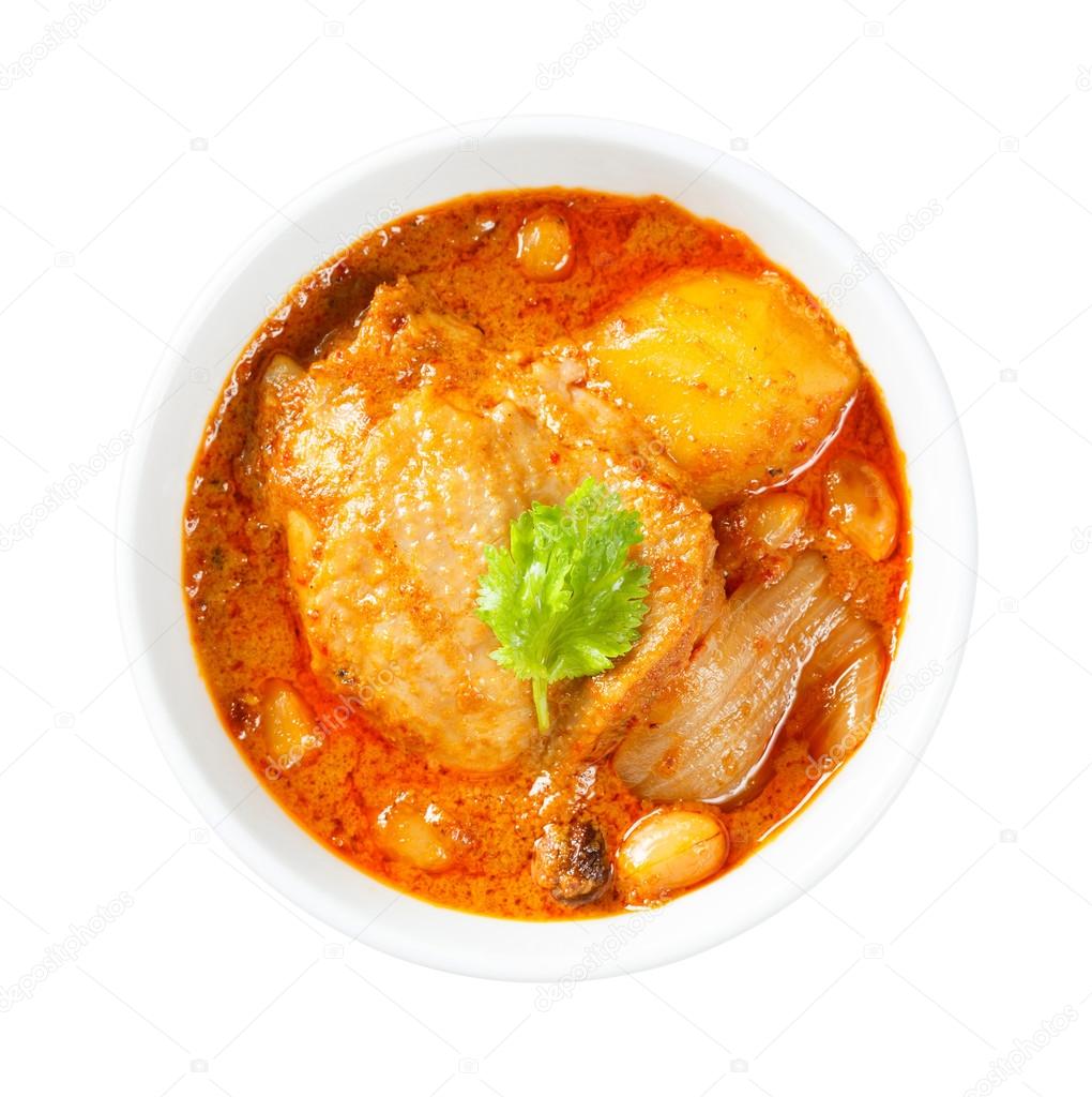 Muslim style chicken and potato curry or chicken mussaman curry — Stock ...