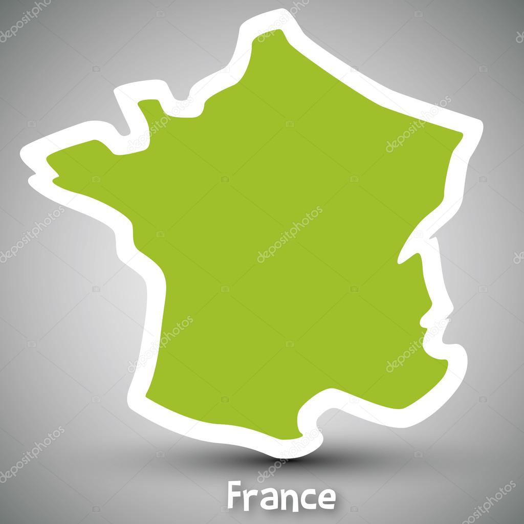 France map sticker Stock Vector Image by ©isabel_a #20391539