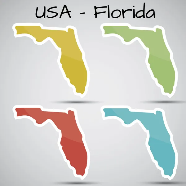 ᐈ Outline of the state of florida stock vectors, Royalty Free florida ...