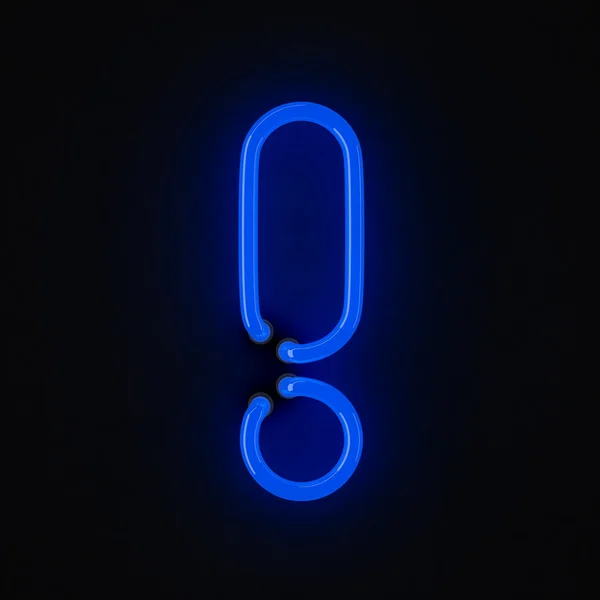 Neon Sign Exclamation Mark — Stock Photo © creisinger #9019745
