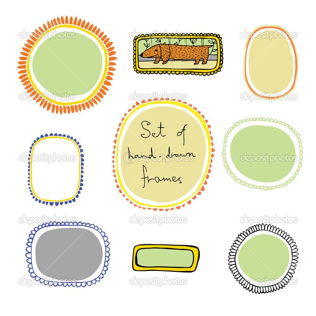 Set of frames Stock Vector by ©liadakine 19804009
