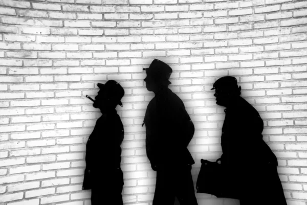 Shadow of two women on the wall — Stock Photo © adrenalina #128312618