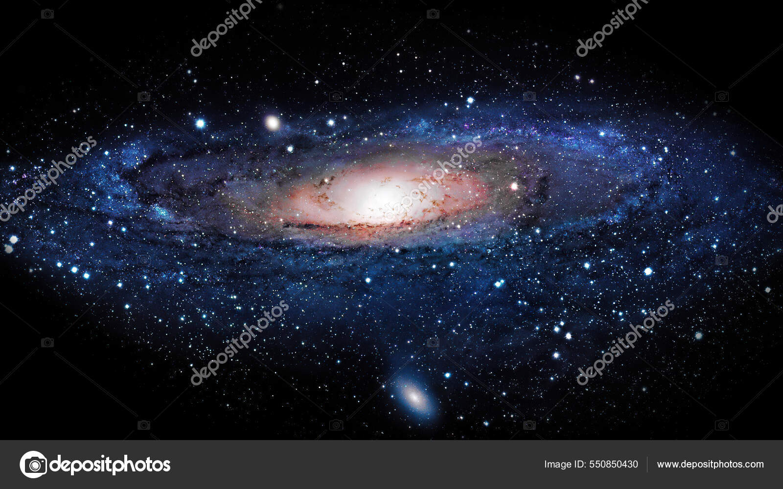 Great Andromeda Galaxy M31 Elements Picture Furnished Nasa — Stock ...