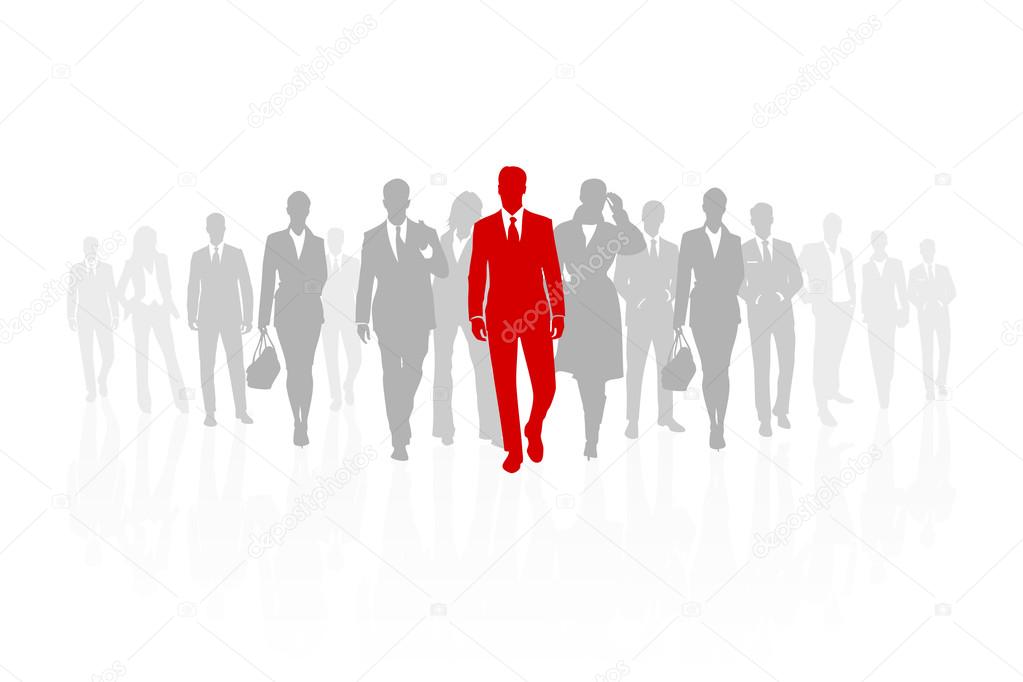Red leader man Stock Vector by ©zagandesign 23818977